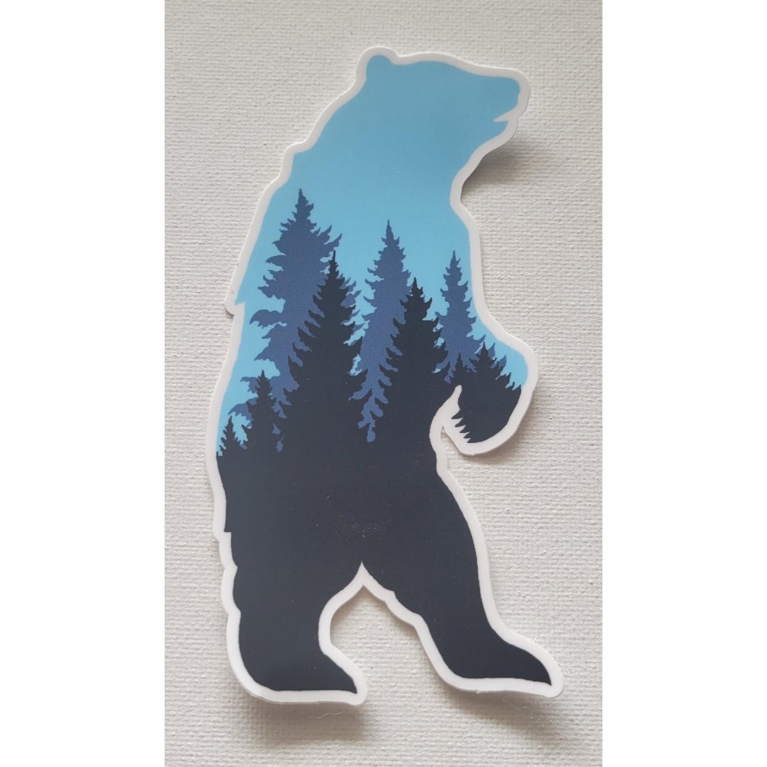 Bear Forest Sitka Vinyl Sticker Decal - Etsy