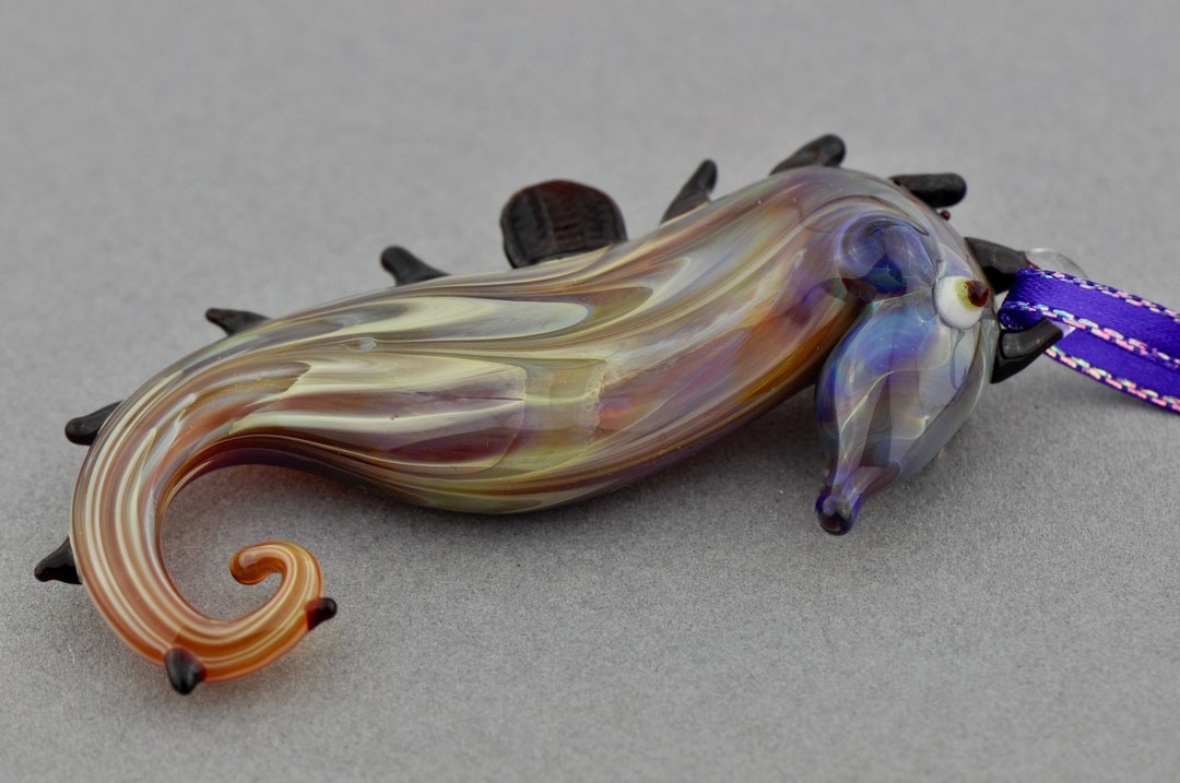 Handmade Glass Seahorse Ornament - Etsy