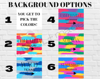 Custom Location Poster - Etsy