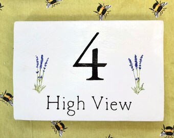 Personalised Painted Wooden Sign for House Garden Gate Outdoor | Etsy UK