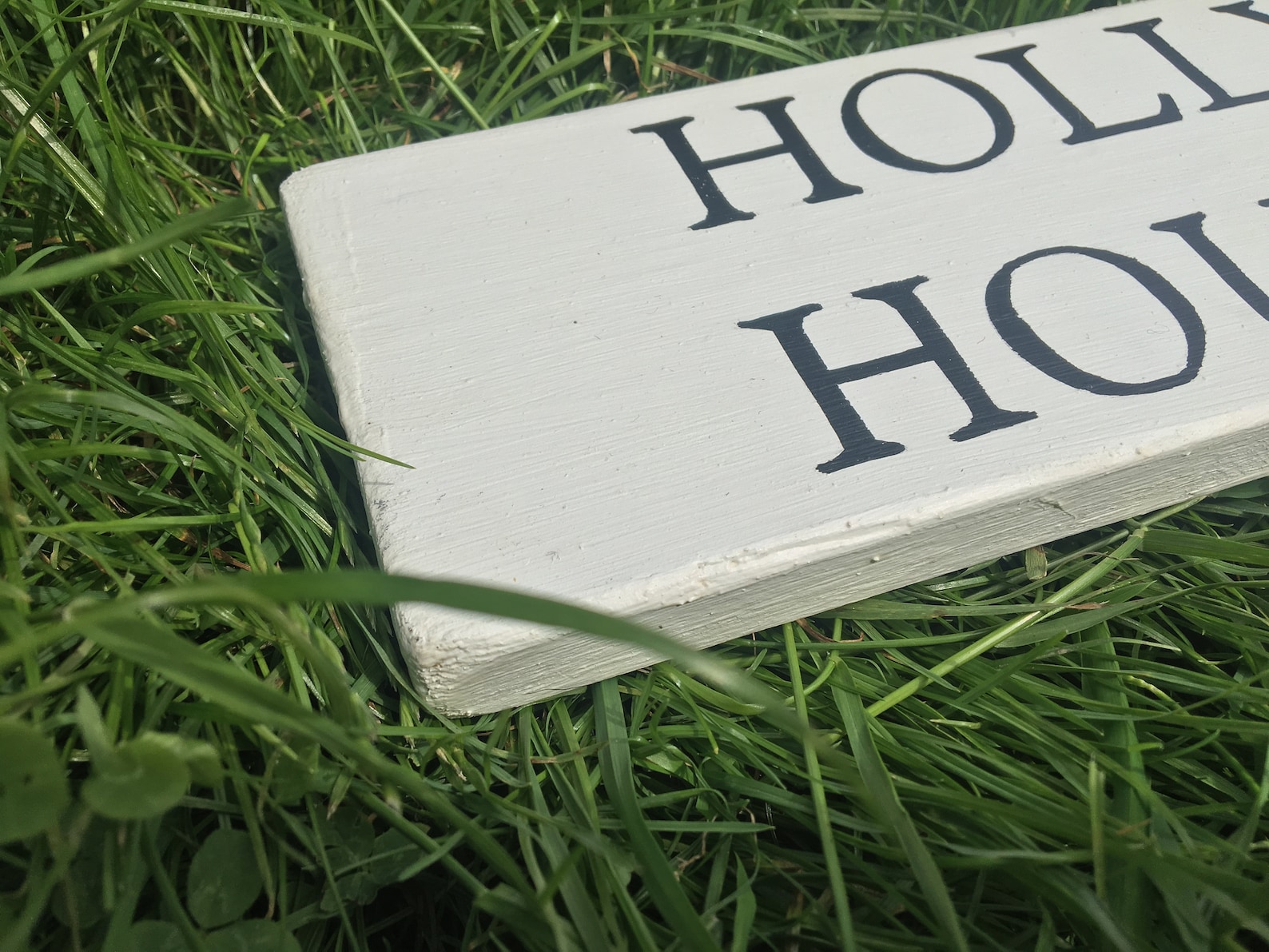 Personalised Painted Wooden Sign for House Garden Outdoor Door | Etsy UK