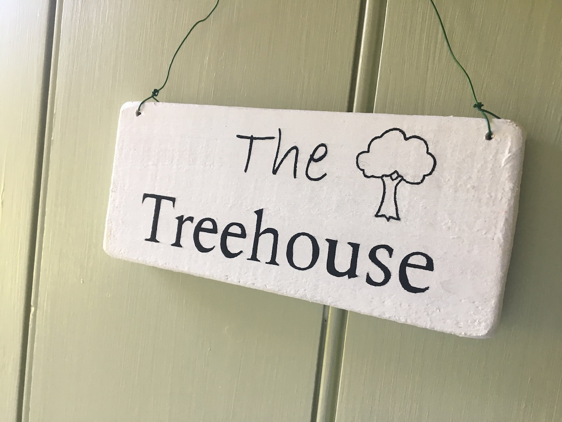 Personalised Treehouse Tree House Den Wooden Sign Wooden - Etsy UK