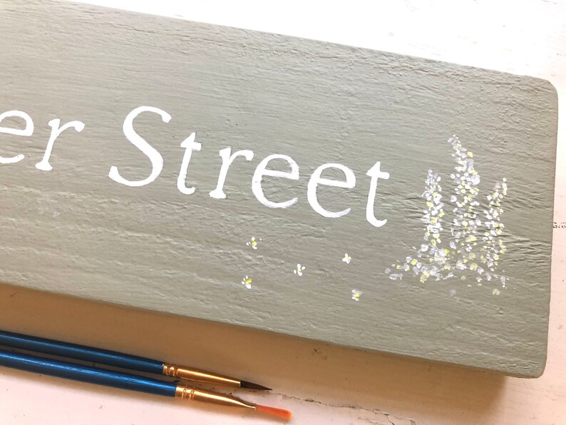 Personalised Painted Wooden Sign for House Garden Gate Outdoor Door ...