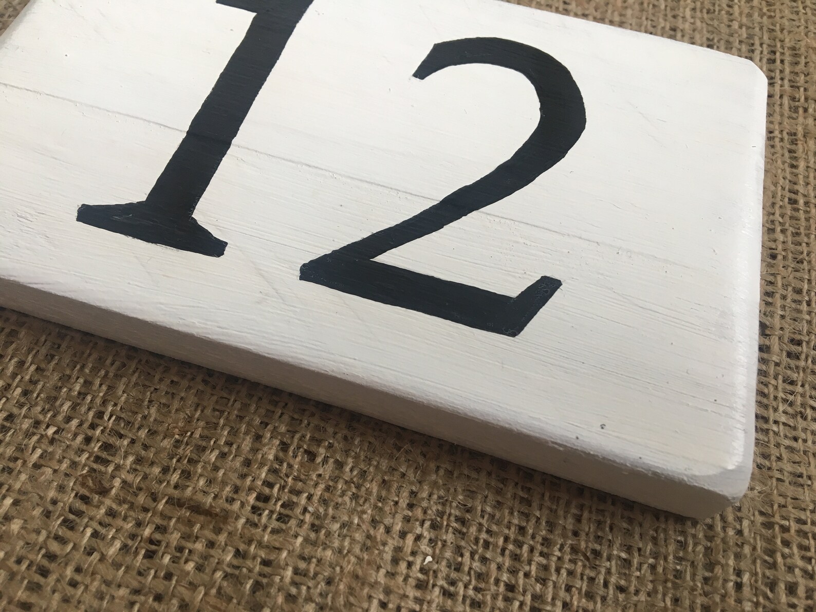 Personalised Painted Wooden Number Sign for House Garden | Etsy