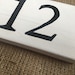 Personalised Painted Wooden Number Sign for House Garden - Etsy