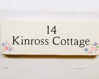 Personalised Painted Wooden Sign for House Garden Gate Outdoor - Etsy UK