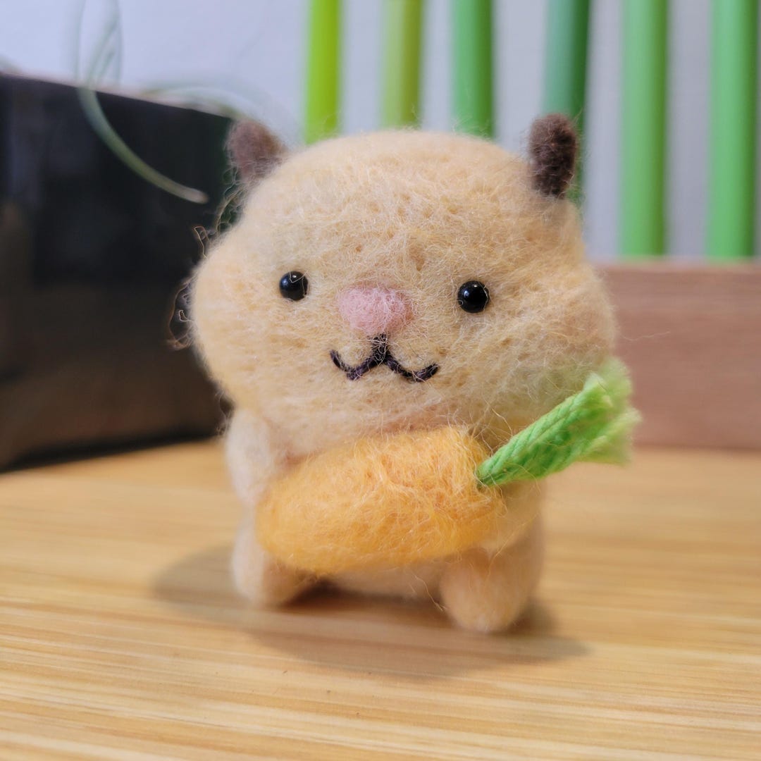 Hamster Desk Buddy | Needle Felted, Desk Decoration, Cute Handmade Gift ...