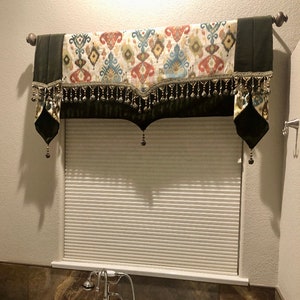 Custom Window Valances-designer Moroccan Style Window Valance ...