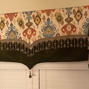 Custom Window Valances-designer Moroccan Style Window Valance ...