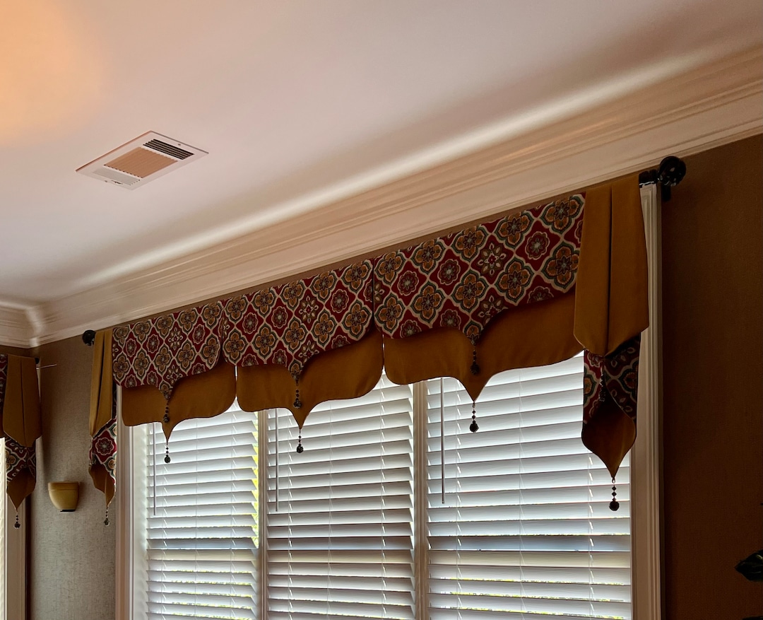 Custom Window Valances-designer Moroccan Style Window Valance ...