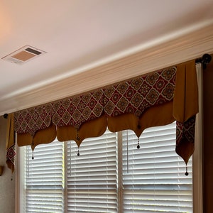 Custom Window Valances-designer Moroccan Style Window Valance ...