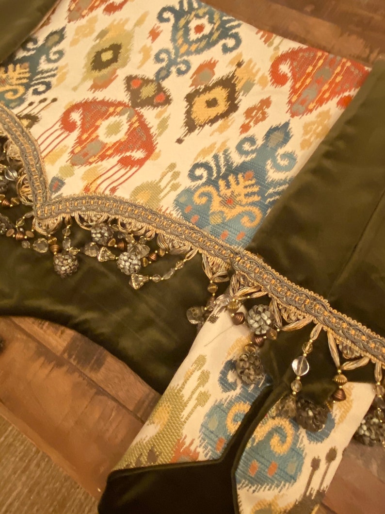 Custom Window Valances-designer Moroccan Style Window Valance | Etsy