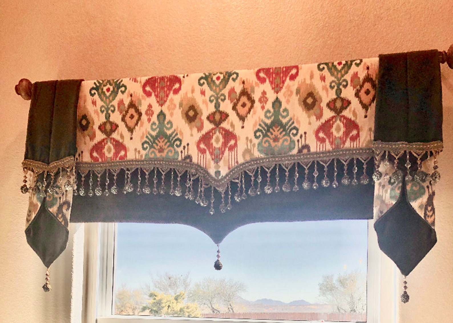 Custom Window Valances-designer Moroccan Style Window Valance - Etsy