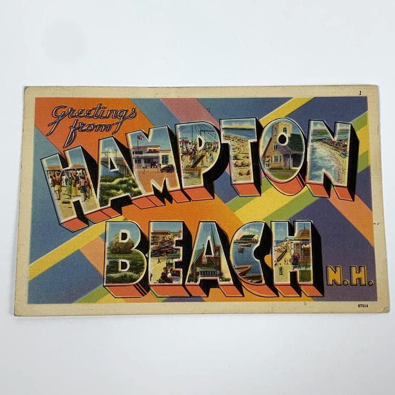 Big Letter Postcards - Etsy