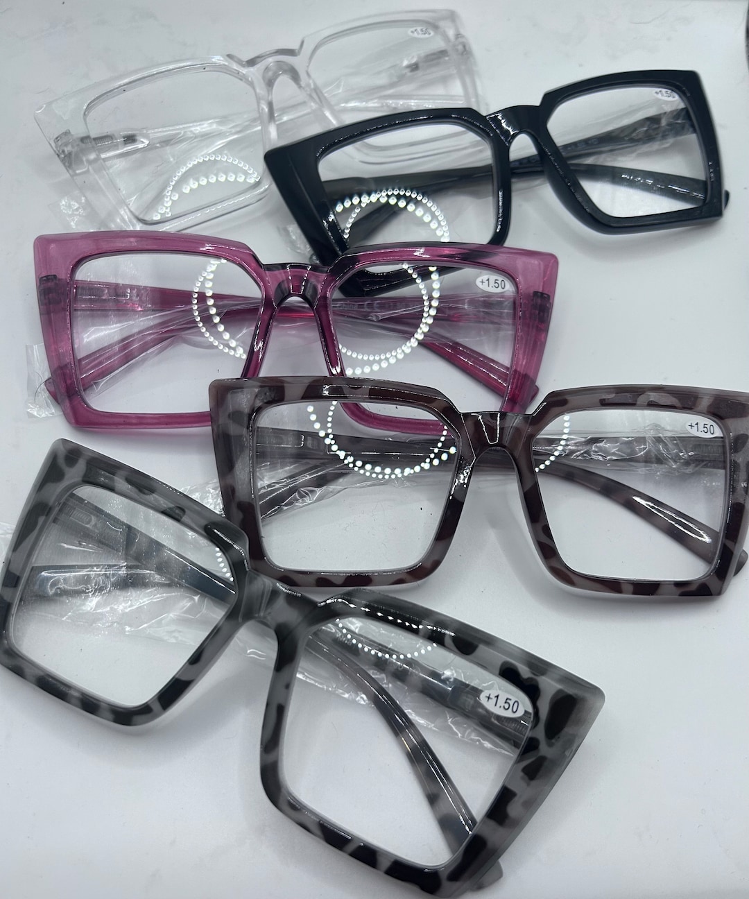 Oversized Chic Reading Glasses , Magnification Strength +2.25. #20 - Etsy