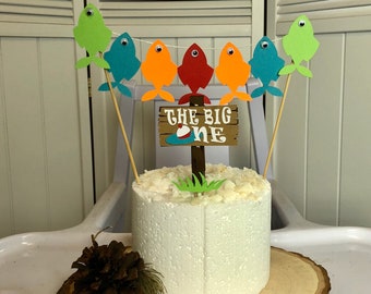 Fish cake topper | Etsy