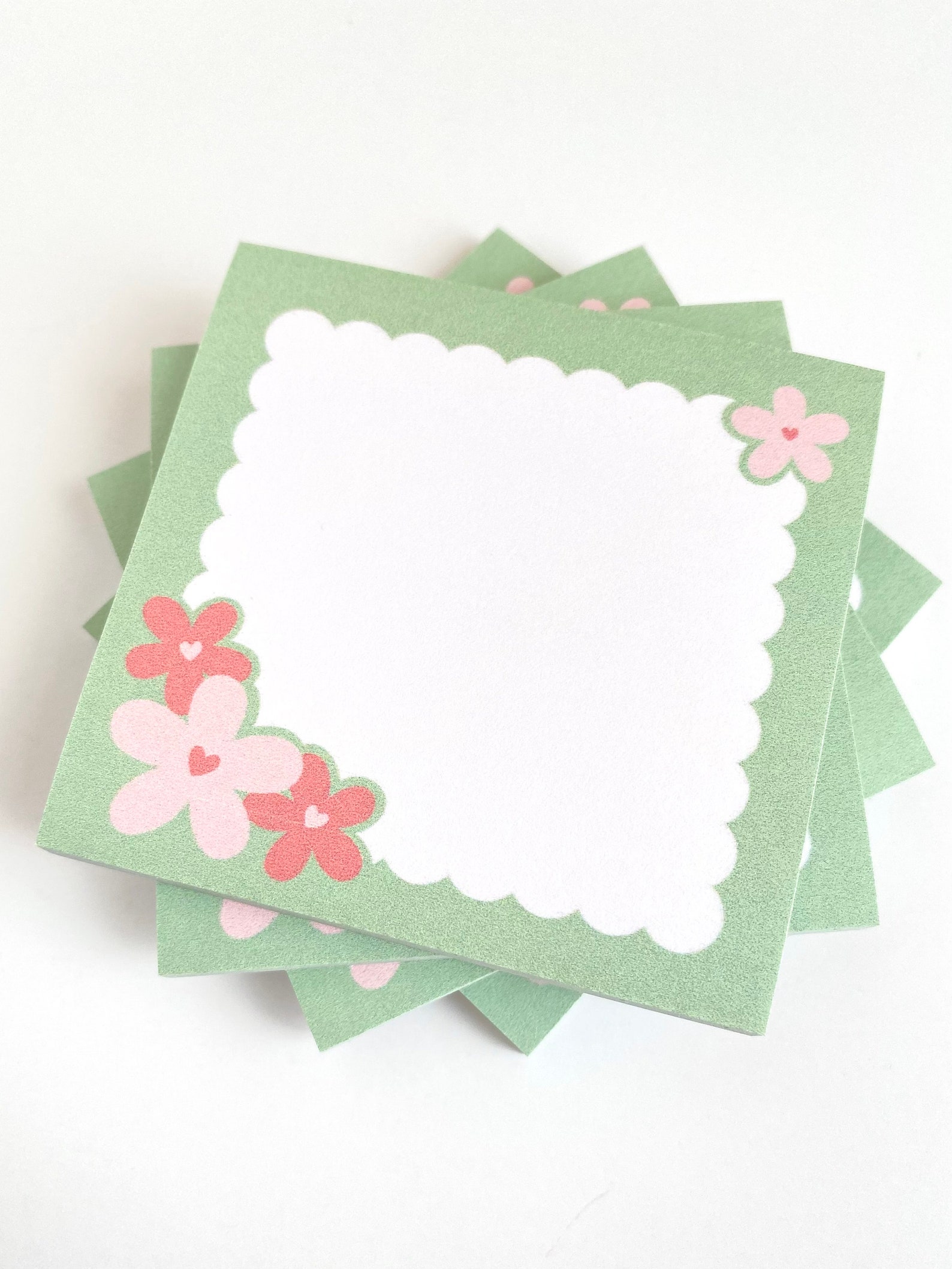 Flower Sticky Notes // Post-it® Notes, Cute, Hearts, Illustration - Etsy