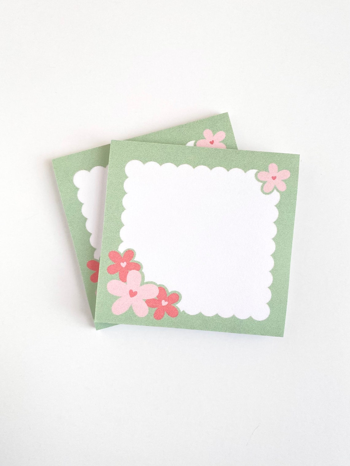 Flower Sticky Notes // Post-it® Notes, Cute, Hearts, Illustration - Etsy