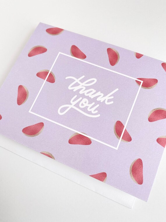 Greeting Card Hawaii Thank You Card Li Hing Watermelons // A2 ...