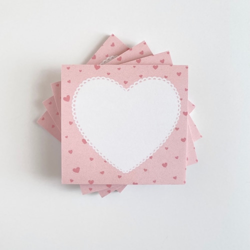 Heart Sticky Notes // Post-it® Notes Cute Illustration - Etsy