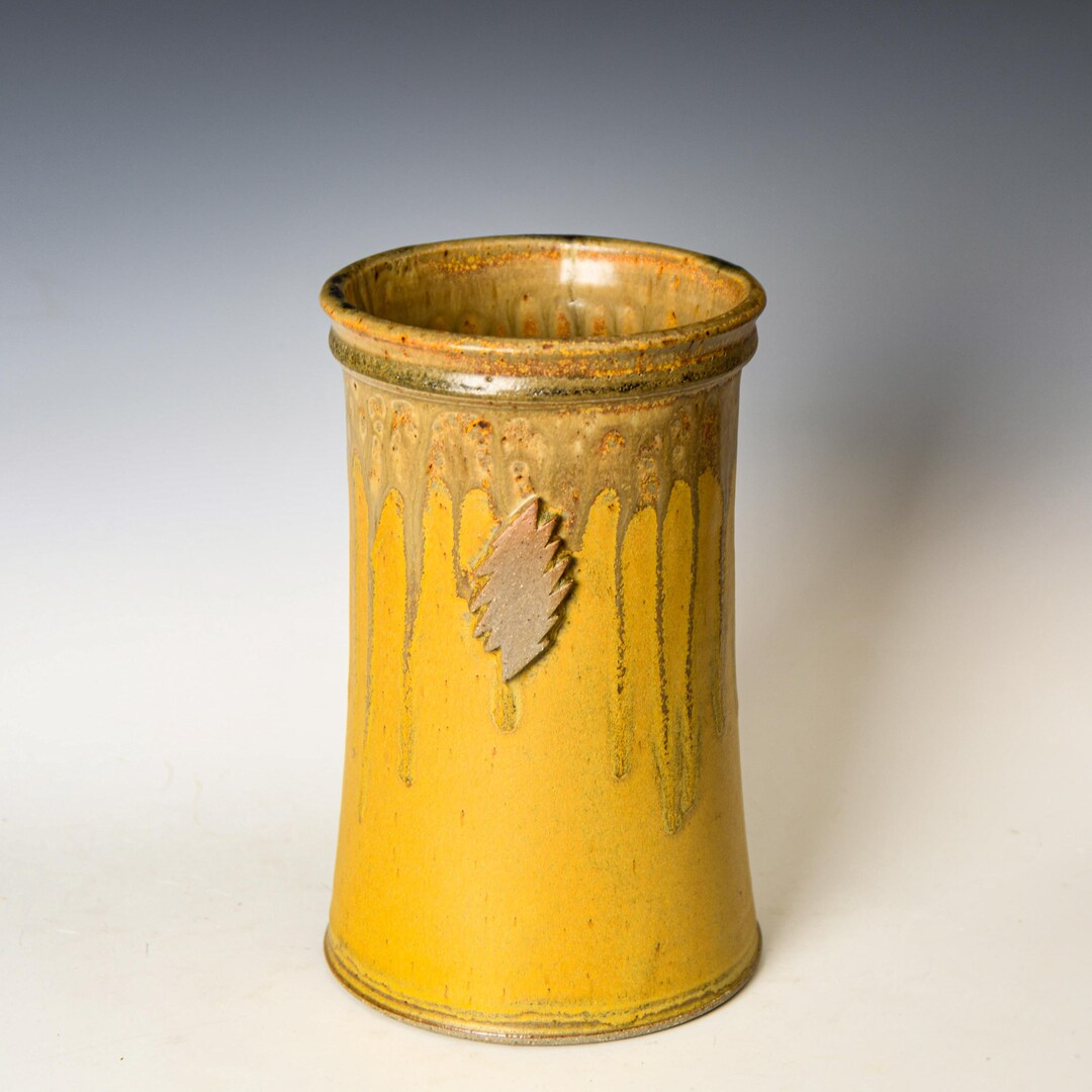 Lightning Bolt Stoneware Flower Vase - Etsy