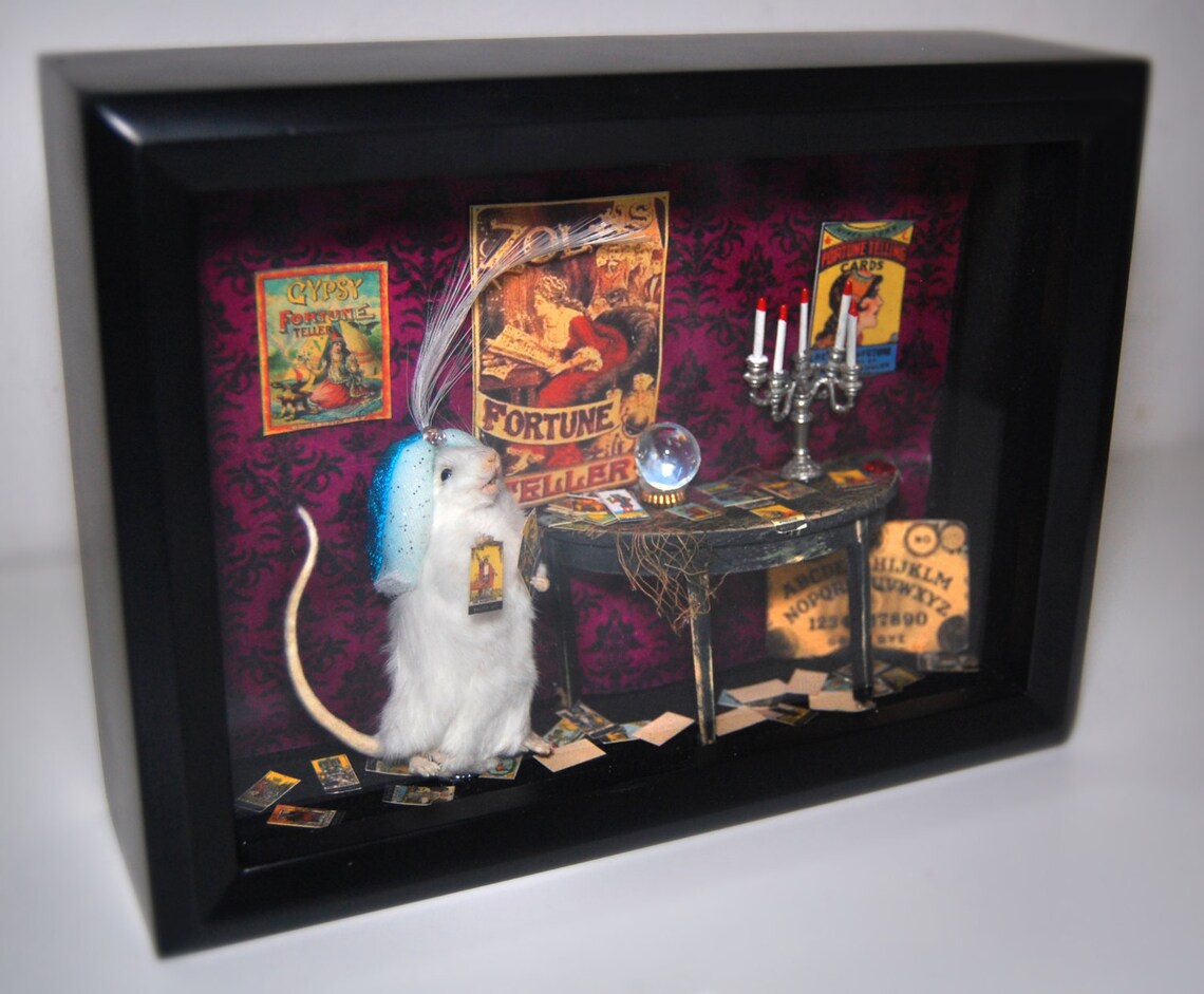 Fortune Teller Taxidermy Mouse Diorama - Etsy
