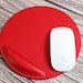 Customized Leather Mouse Pad With Wrist Rest 6 Colors in 2 Different ...
