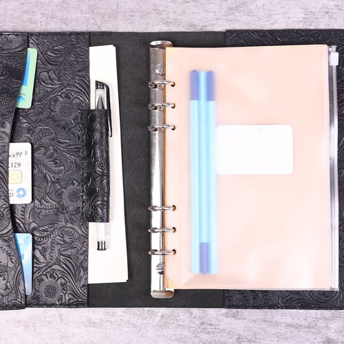 Personalized Size A5 Leather Refillable Planner Binder - Etsy