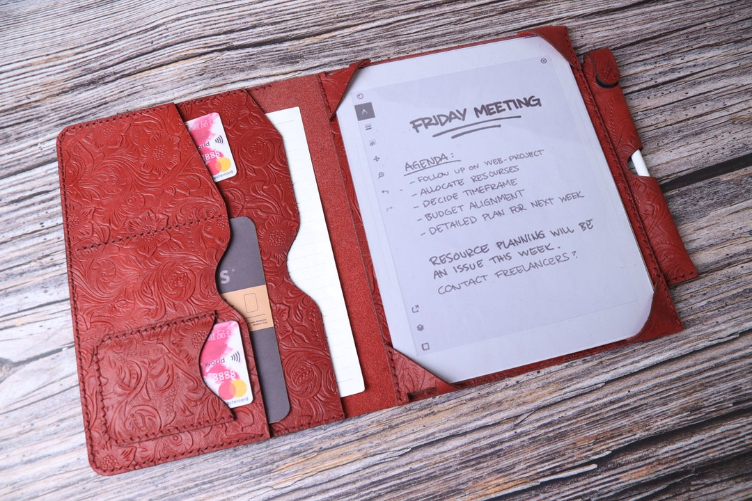 Supernote A5 X2 Manta A5 X Case Red Embossed Leather Supernote A6 X2 ...