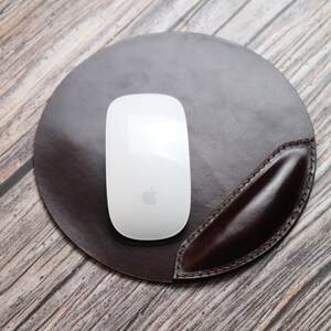 Customized Leather Mouse Pad With Wrist Rest 6 Colors in 2 Different ...