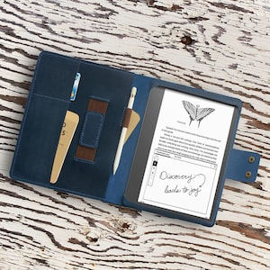 Personalized Leather Kindle Scribe Cover Kindle Scribe Case - Etsy