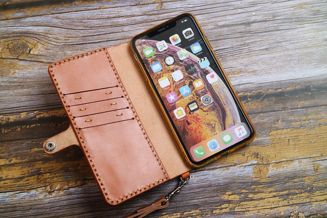 Wristlet Full Leather iPhone 16e,16 Pro Max,15 Pro Max,15 14 Plus,14 ...