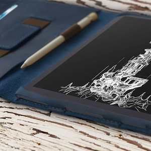 Personalized Leather ONYX BOOX Poke 5 Cover, Volta 4 Cover Prometheus 2 ...