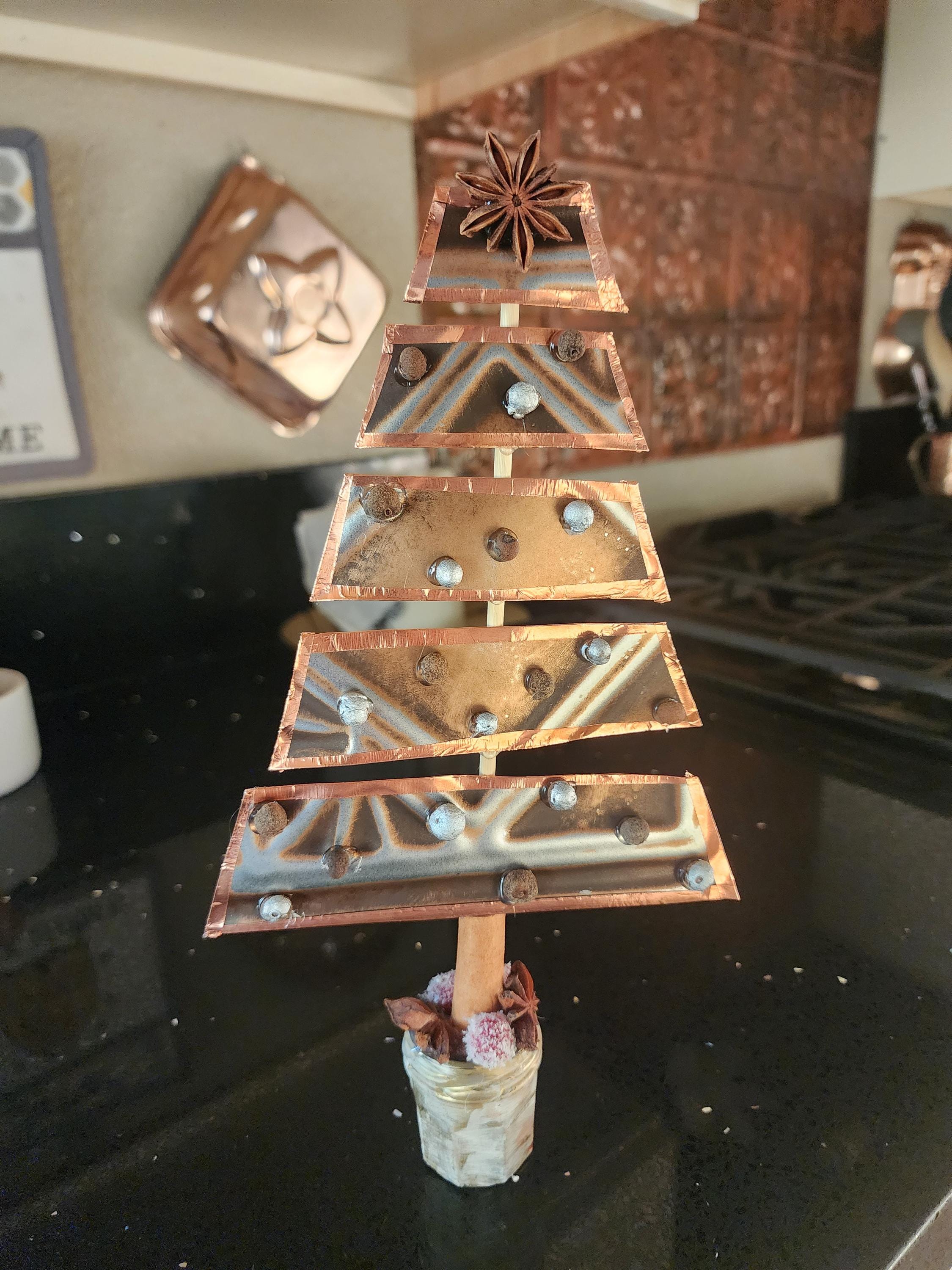 Upcycled Metal Christmas Tree Holiday Decor With Spices - Etsy