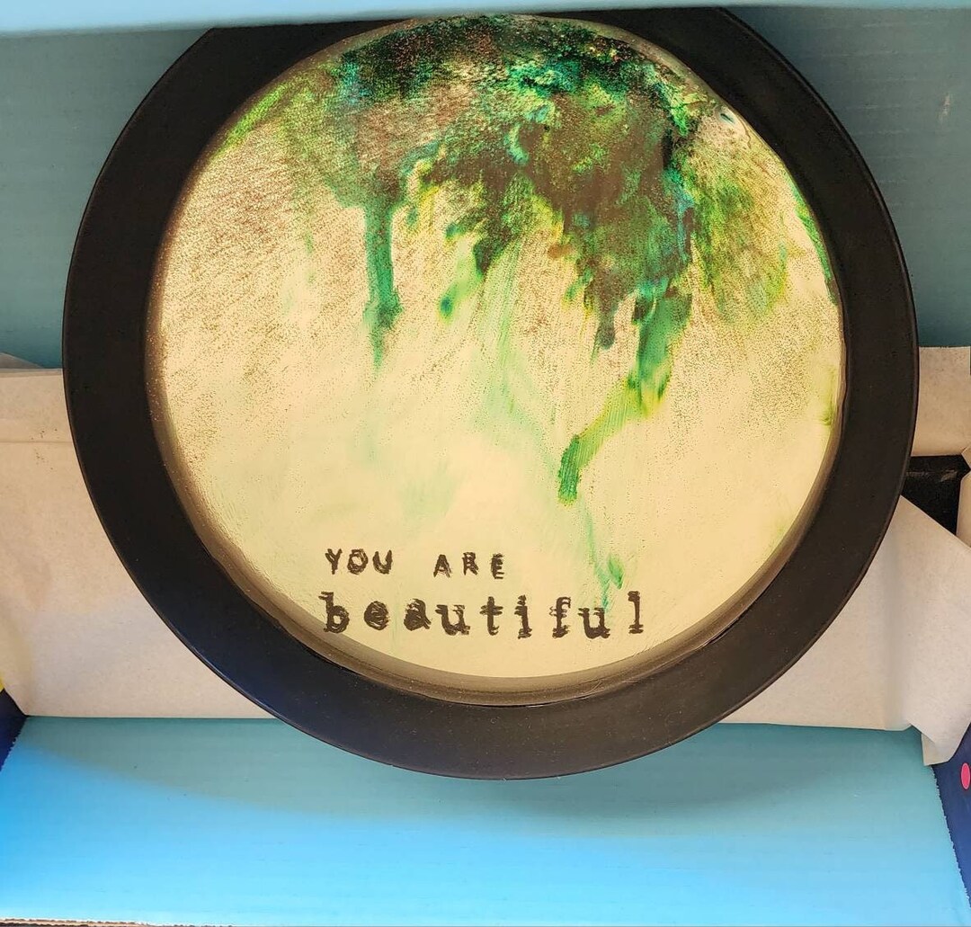Inspirational Mirror Wall Art - One of a Kind Unique Gift Idea - Self ...