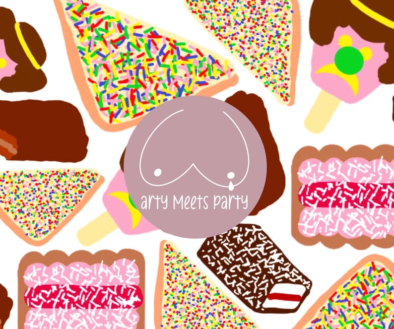 DIGITAL FILE Vegemite Fairy Bread Bubble O’bill Iced Vovo Tim Tam ...