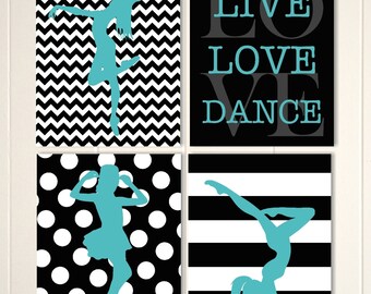 Dance wall art dancer girl girls room art dorm poster teen | Etsy