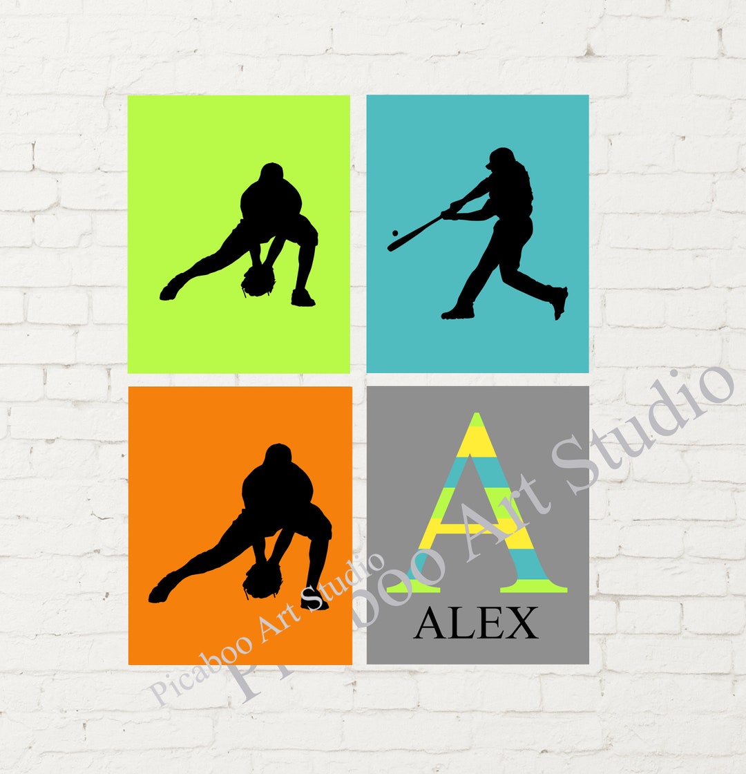 Baseball Gift, Baseball Art Print, Boys Wall Art, Baseball Theme Room ...