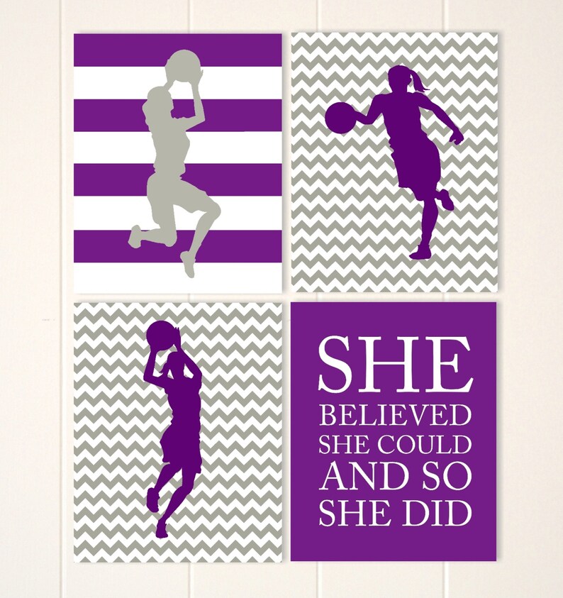 Girls Wall Art Basketball Wall Art Girls Room Decor - Etsy