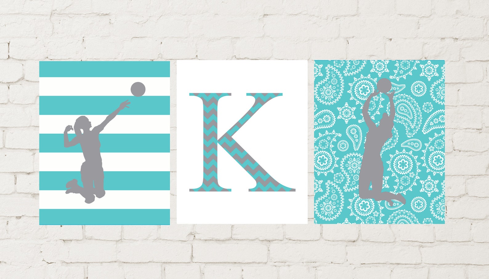 Volleyball Wall Art Volleyball Room Decor Girls Motivational - Etsy