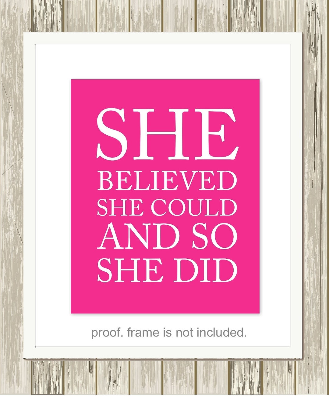 She Believed She Could, Gift for Girl, Girls Inspirational Art, Quotes ...