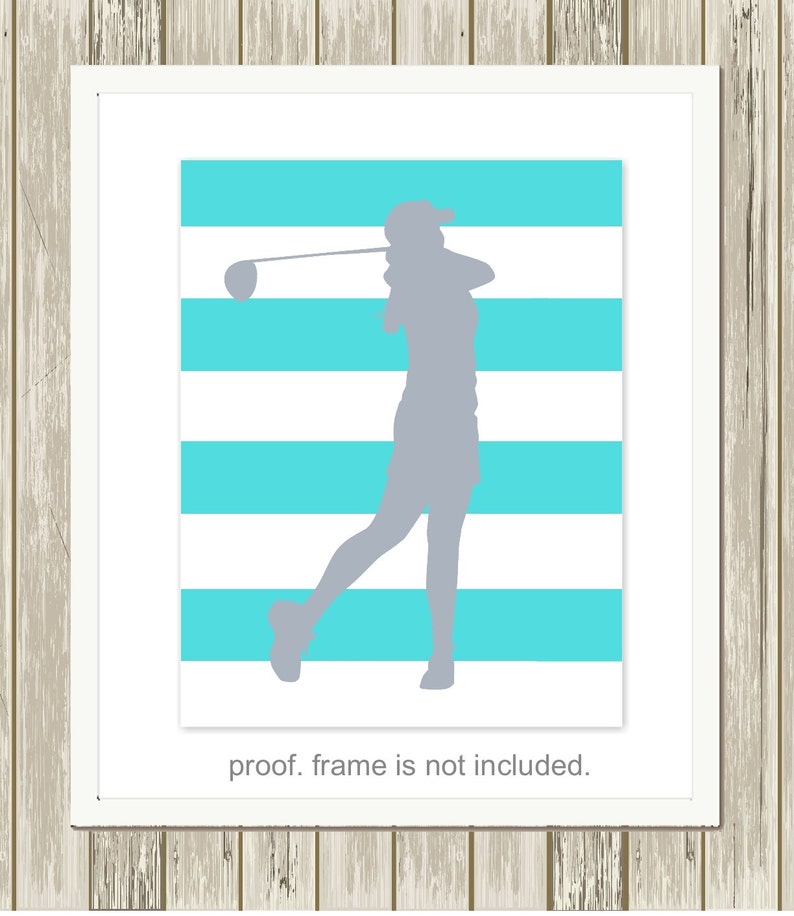 Girls Room Decor Girl Golfer Golf Room Decor Golfer Girl | Etsy