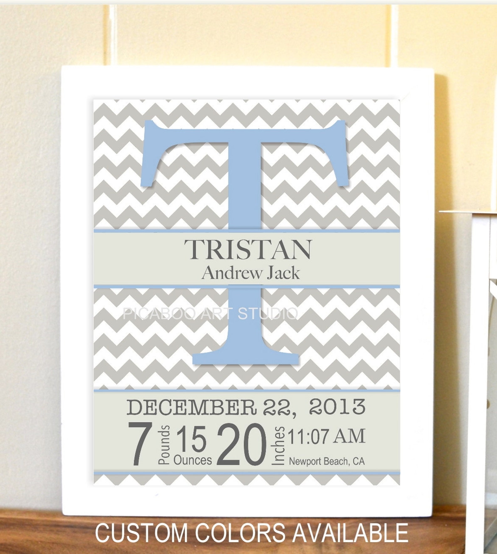 Baby Boy Name Art Baby Boy Nursery Nursery Monogram Birth | Etsy