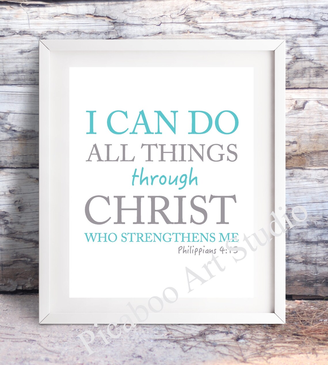 Scripture Wall Art I Can Do All Things Through Christ Bible - Etsy