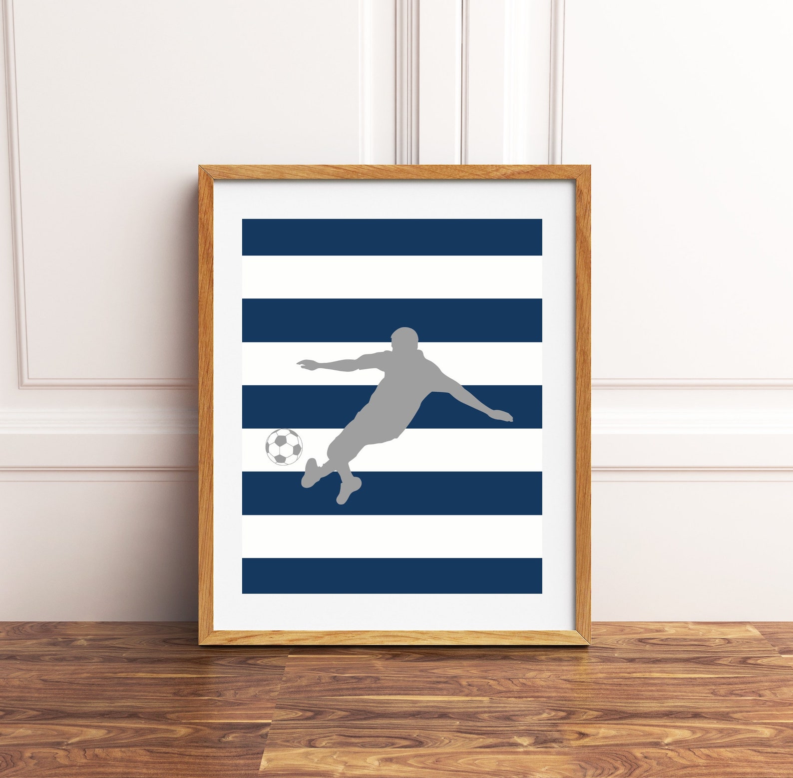 Boys Football Art Prints Boys Sport Theme Room Decor Soccer - Etsy