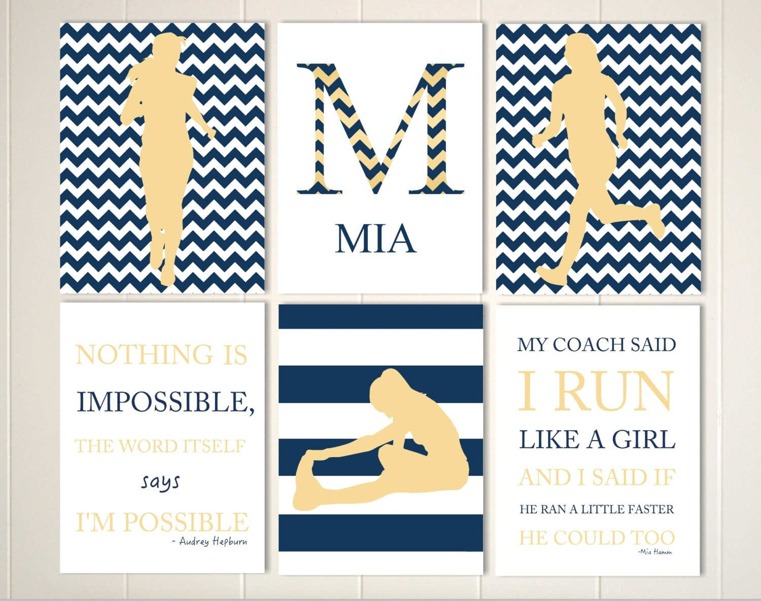 Inspirational Girls Wall Art Runner Wall Art Track Runner - Etsy