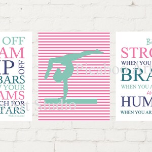 Gymnast Room Decor, Gymnastics Wall Art, Teen Girl Wall Art, Teen Room ...