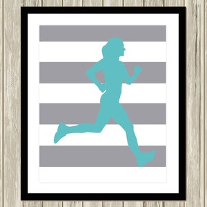 Teen Girl Wall Art, Basketball Girl, Track Runner, Softball Girl ...