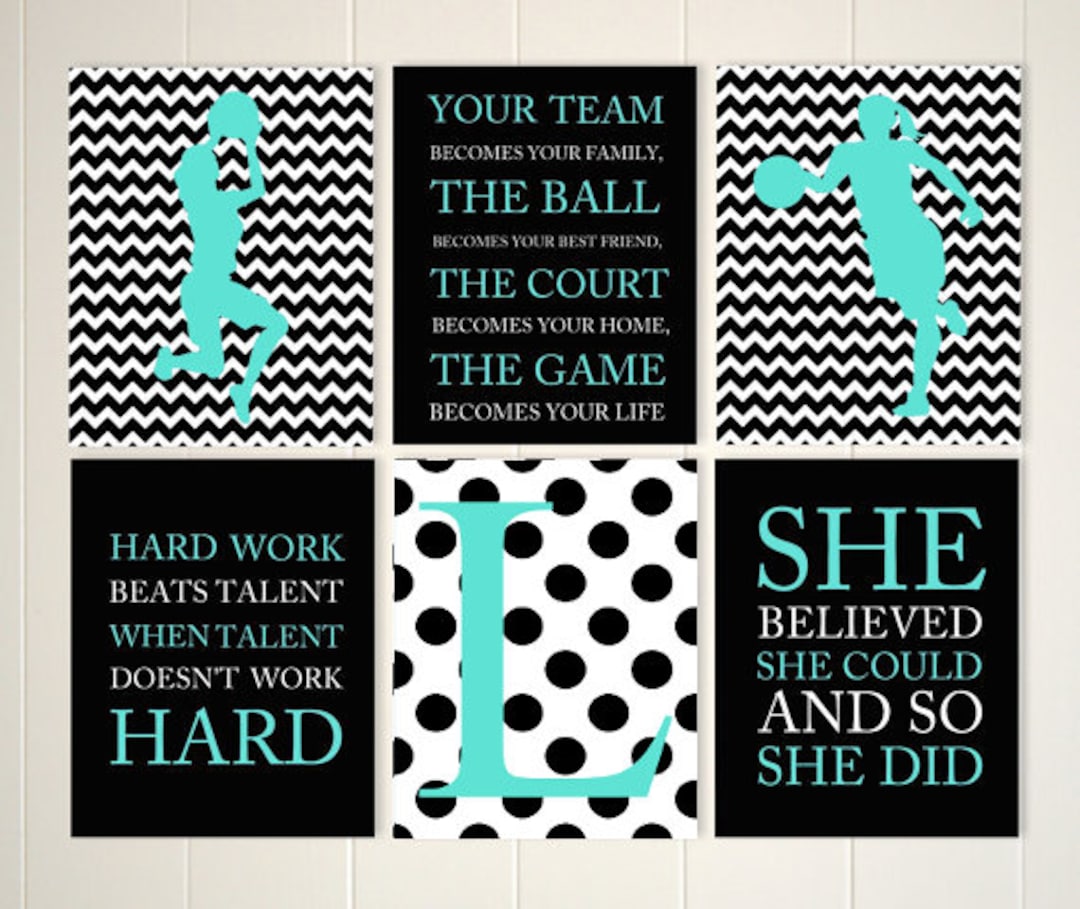 Teen Girl Wall Art, Basketball Art, Girls Basketball, Basketball Room ...