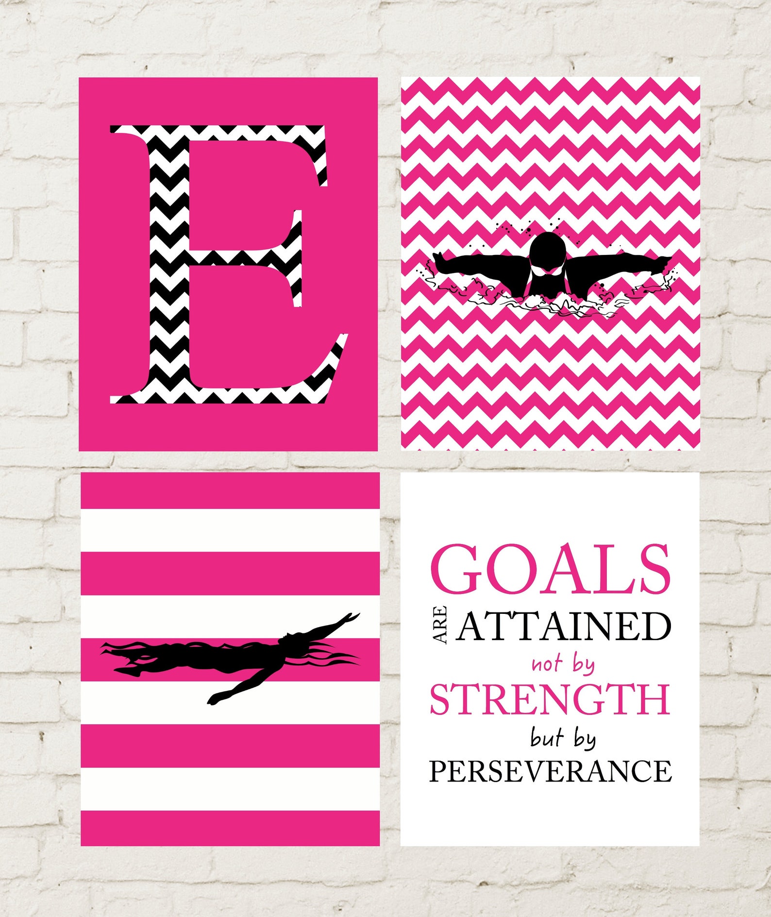 Swimmer Wall Art Backstroke Butterfly Swimmer Girl Swimmer - Etsy